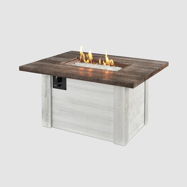 The Outdoor GreatRoom 48x36.63-Inch Alcott Rectangular Gas Fire Pit Ta – Royal Fire Pits