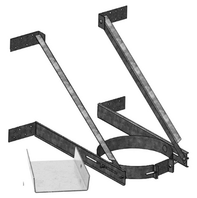 DuraVent DuraTech 6-8 Diameter Extended Wall Support - 6DT-XWS – Royal ...