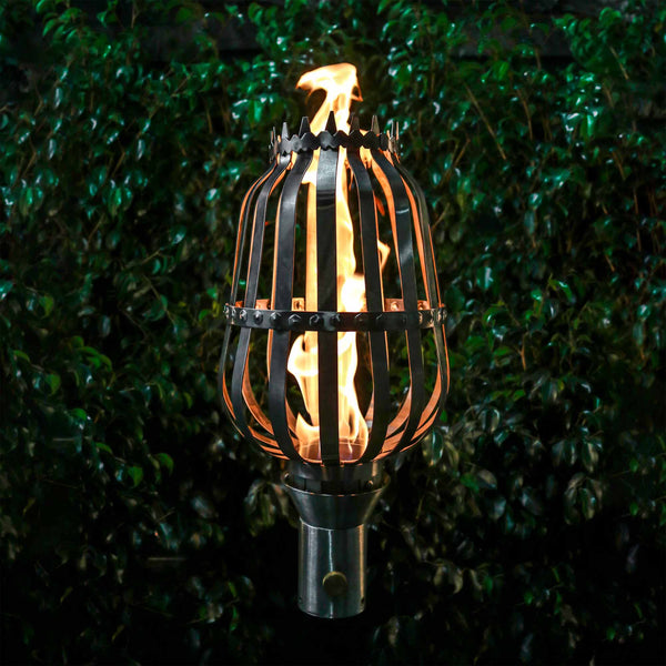 The Outdoor Plus 14" Urn Stainless Steel Fire Torch Complete Set ...