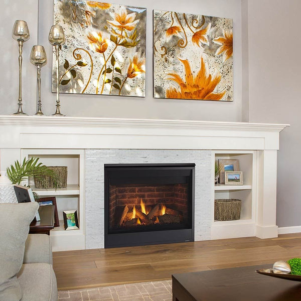 Majestic 32" Quartz Direct Vent Gas Fireplace with IntelliFire Touch I ...