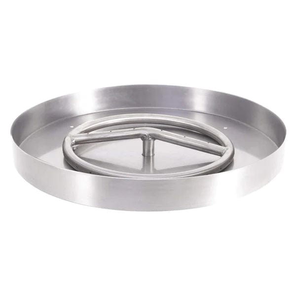 The Outdoor Plus Lipless Round Drop-in Pan with Round Stainless Steel ...