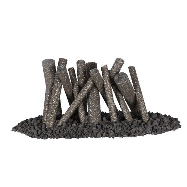 The Outdoor Plus 30" Stainless Steel Upright Logs – Royal Fire Pits