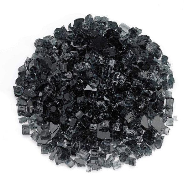 American Fire Glass AFF-BLK12-10 1/2-Inch Classic Fire Glass 10-Pounds ...