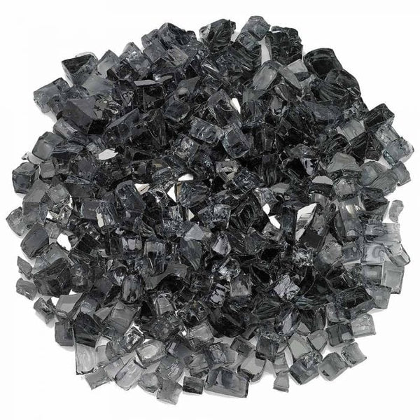 American Fire Glass AFF-GRYRF12-10 1/2-Inch Premium Fire Glass 10-Poun ...