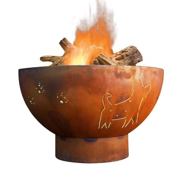 Fire Pit Art FD Funky Dog Wood Burning Fire Pit – Royal Fire Pits