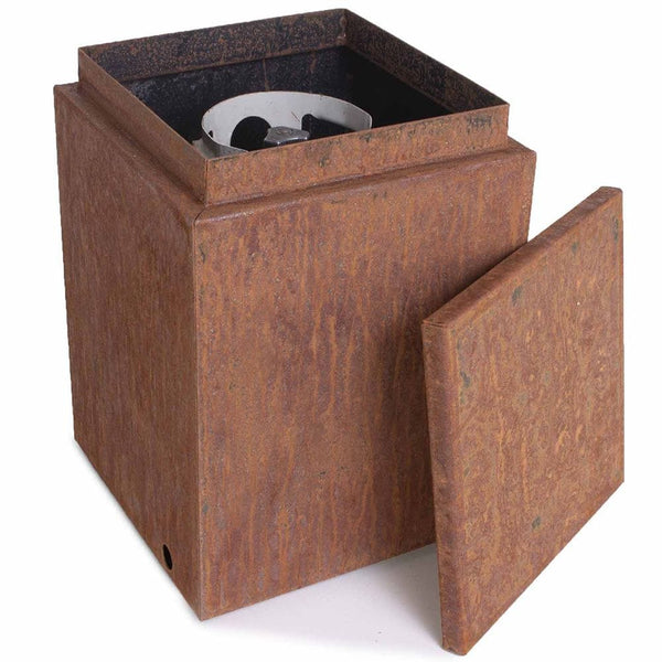 The Outdoor Plus Corten Steel Propane Tank Enclosure with Removable To ...
