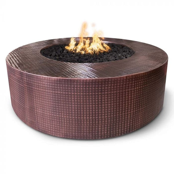The Outdoor Plus 18" Tall Unity Hammered Copper Fire Pit – Royal Fire Pits