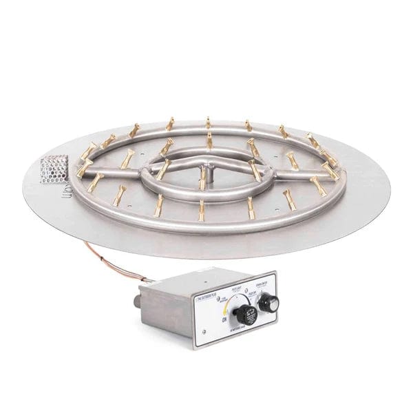 The Outdoor Plus Round Flat Pan With Stainless Steel Round Bullet Burn ...