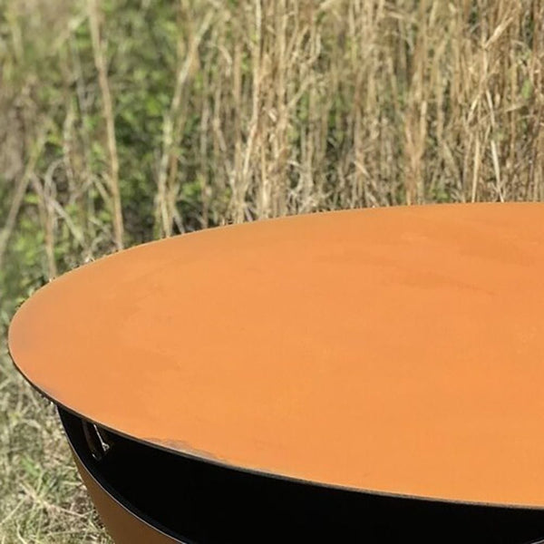 Fire Pit Art Steeltop Round Fire Pit Steel Table Top Lid, 43-Inch ...