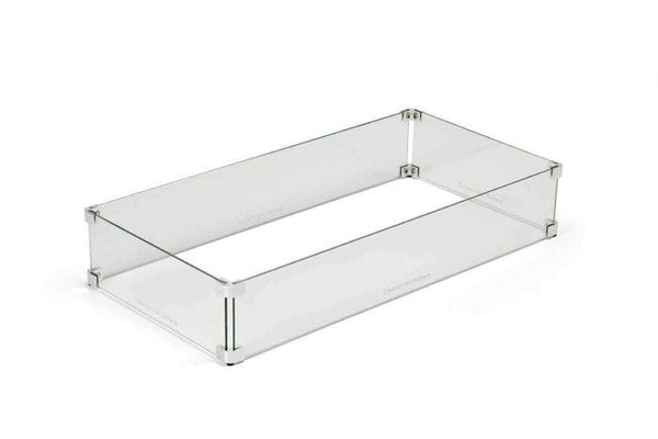 HPC Fire WG67X15-L Linear Fire Pit Glass Wind Guard, 67x15-Inch – Royal ...